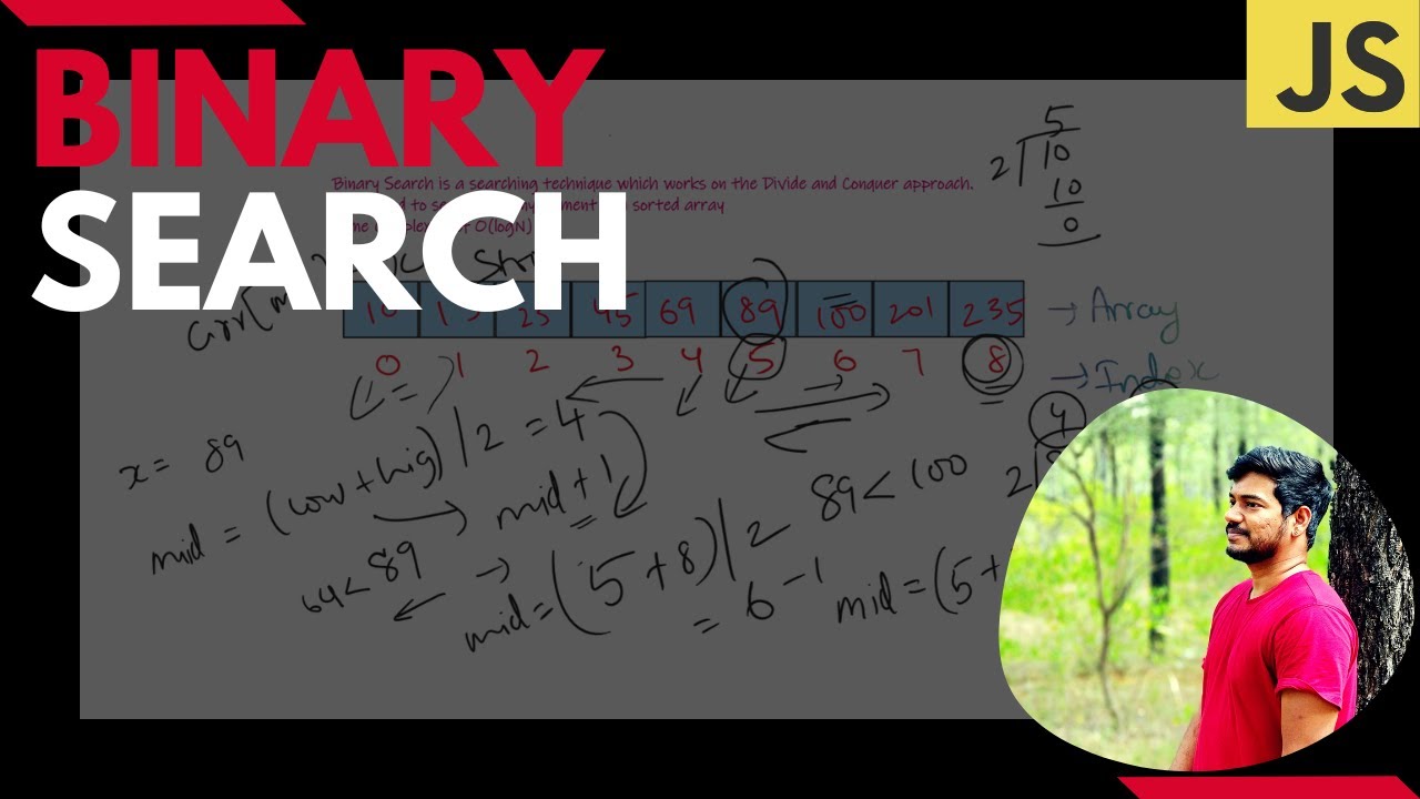 Learn Binary Search With Visualizer Javascript Youtube