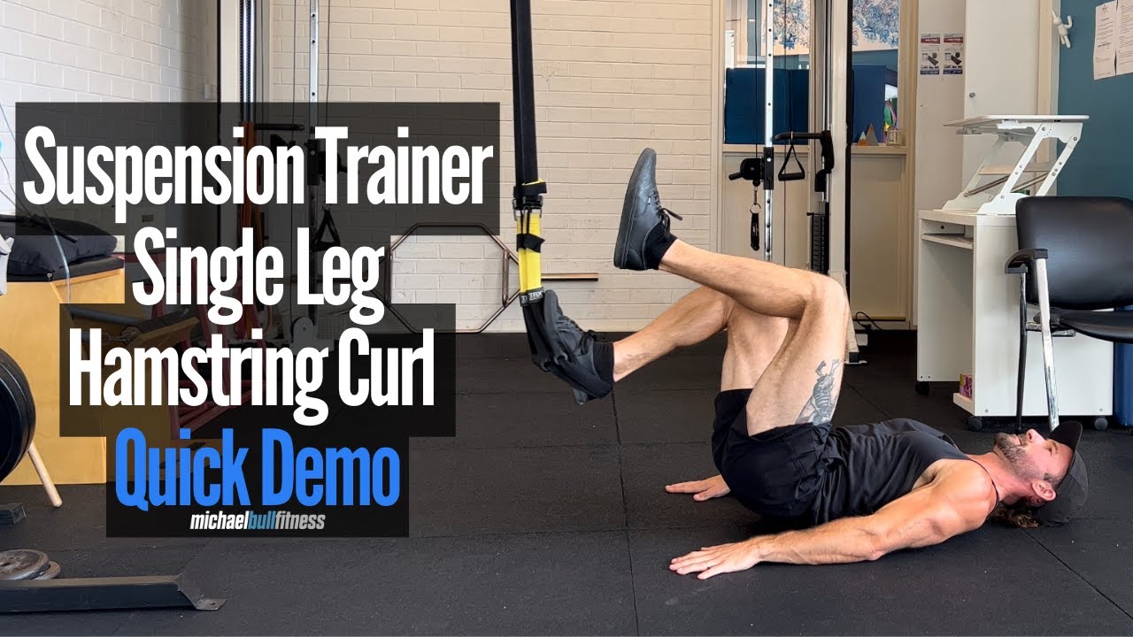 Suspension Trainer Single Leg Hamstring Curl Quick Demo Youtube