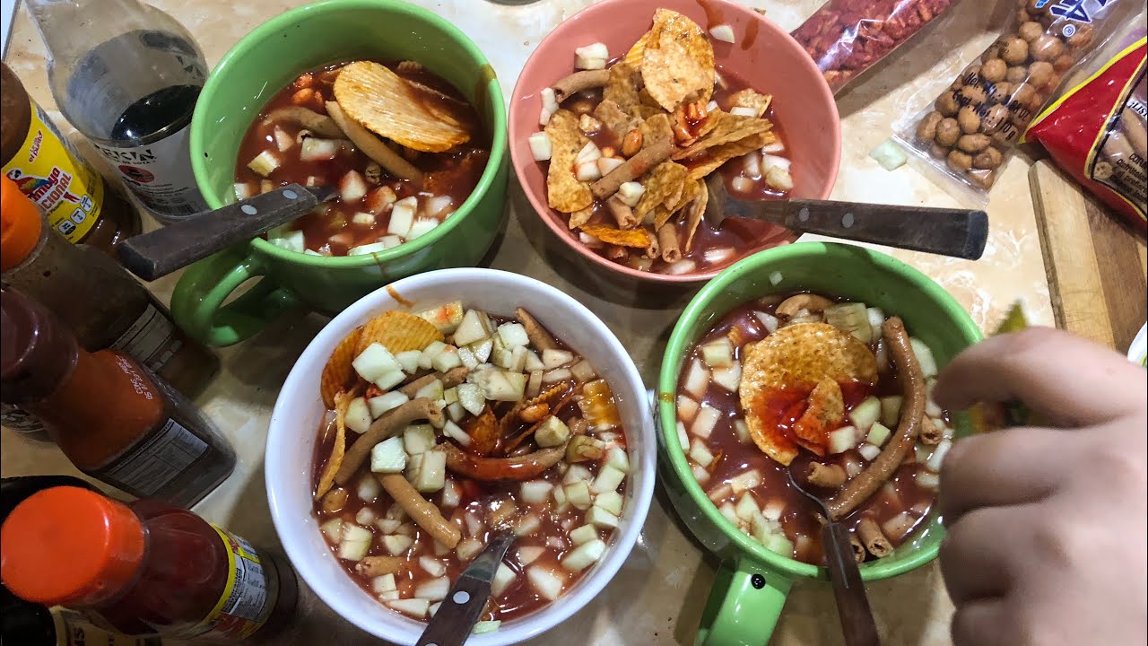 Preparando Una Botana Con Churritos Cacahuate Clamato ёяшл Youtube