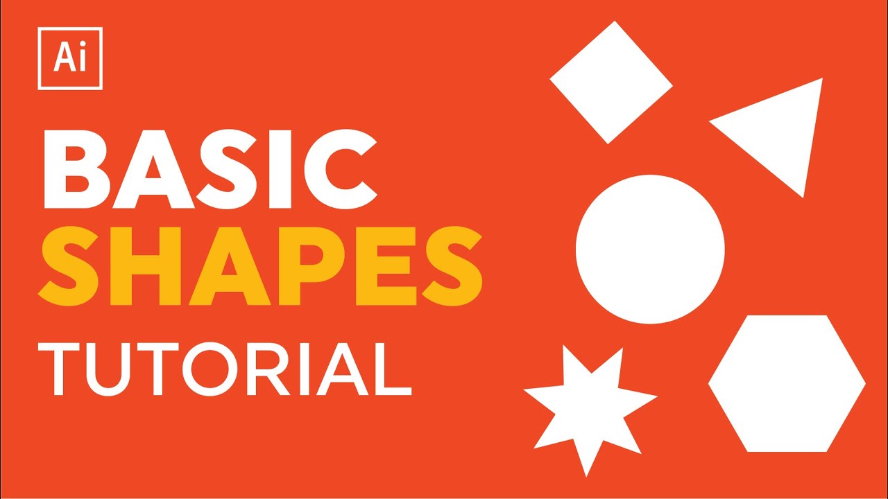 Basic Shapes Illustrator Tutorial Youtube