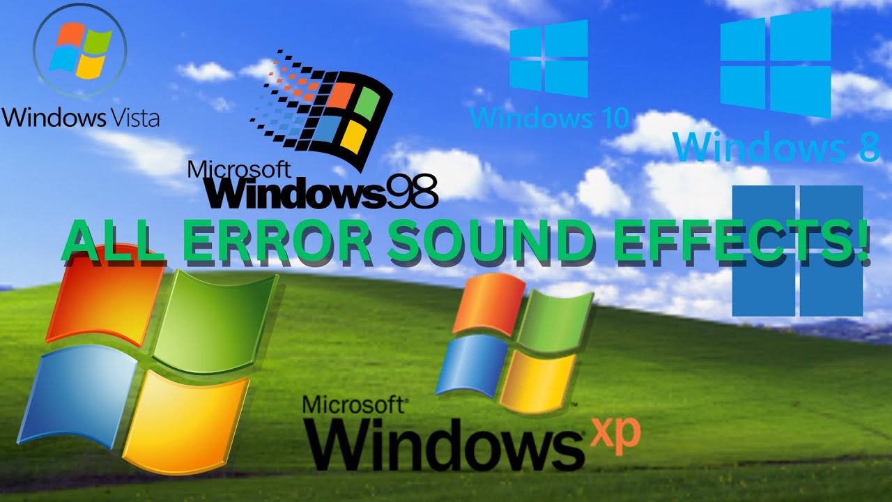 All Windows Error Sound Effects 1 01 11 Youtube