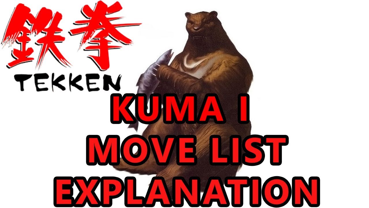 Tekken 1 Kuma I Move List Explanation Quick Video Showcase Youtube