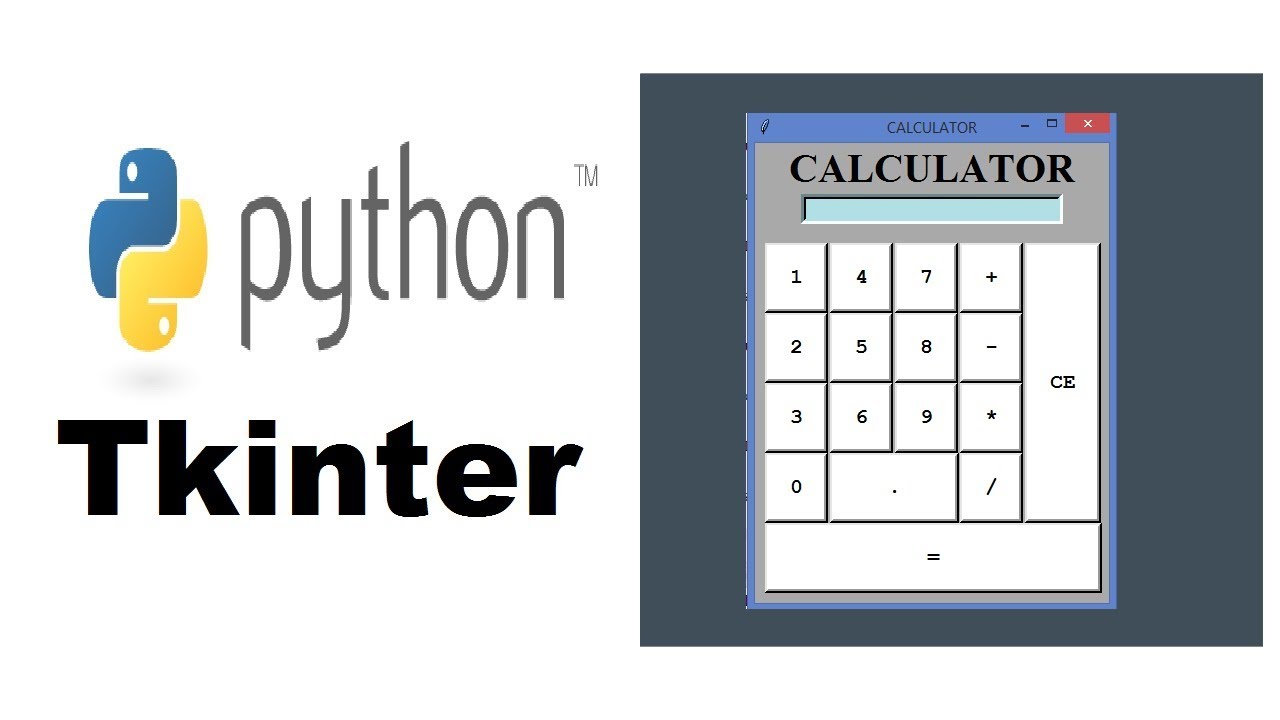 Simple Calculator In Python Using Tkinter At Brianna Haviland Blog