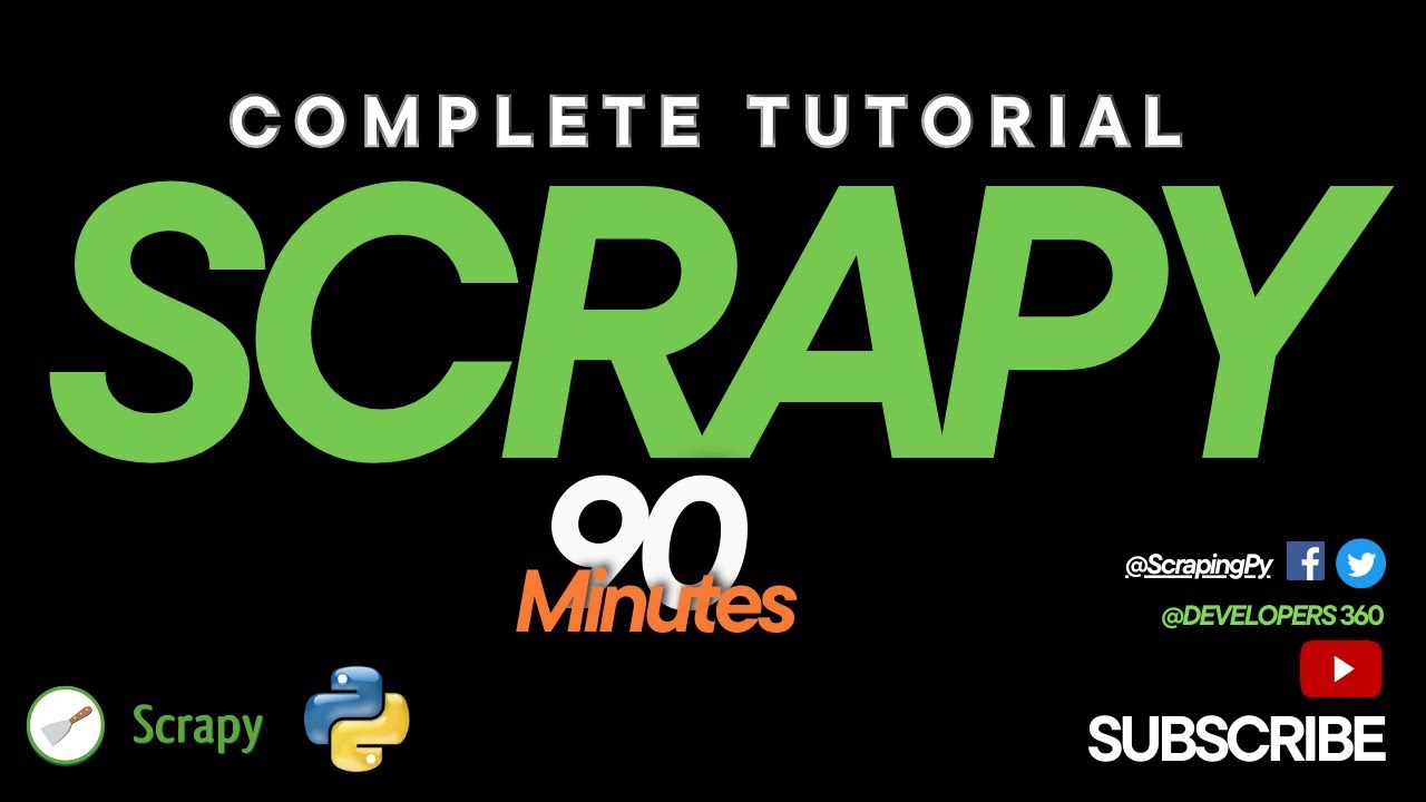 Scrapy Tutorial Python Web Scraping Youtube