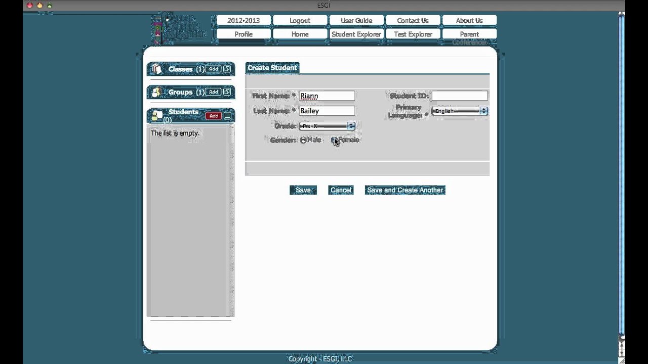 Frog Street Assessment Adding A Student Youtube