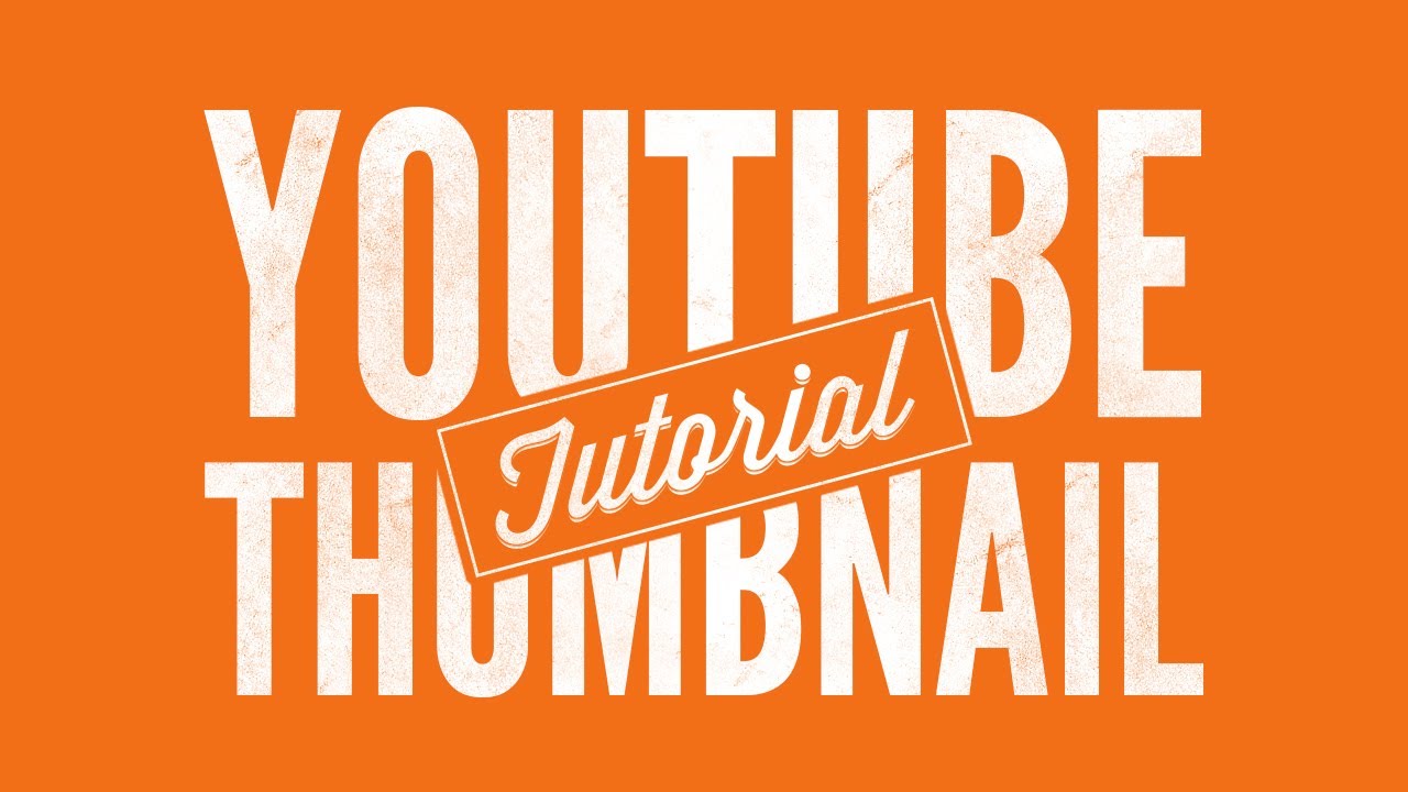 Thumbnail Tutorial Graphic Design Photoshop Cc Cs6 Youtube