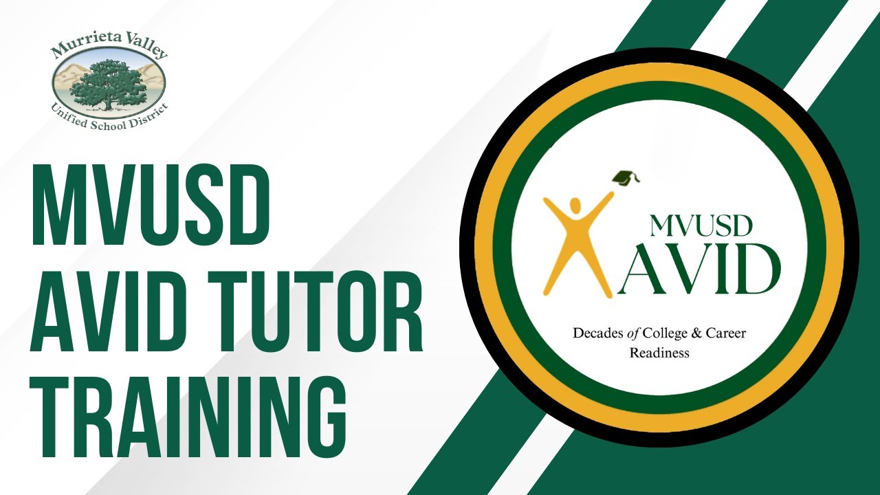 Mvusd Avid Tutor Training Youtube