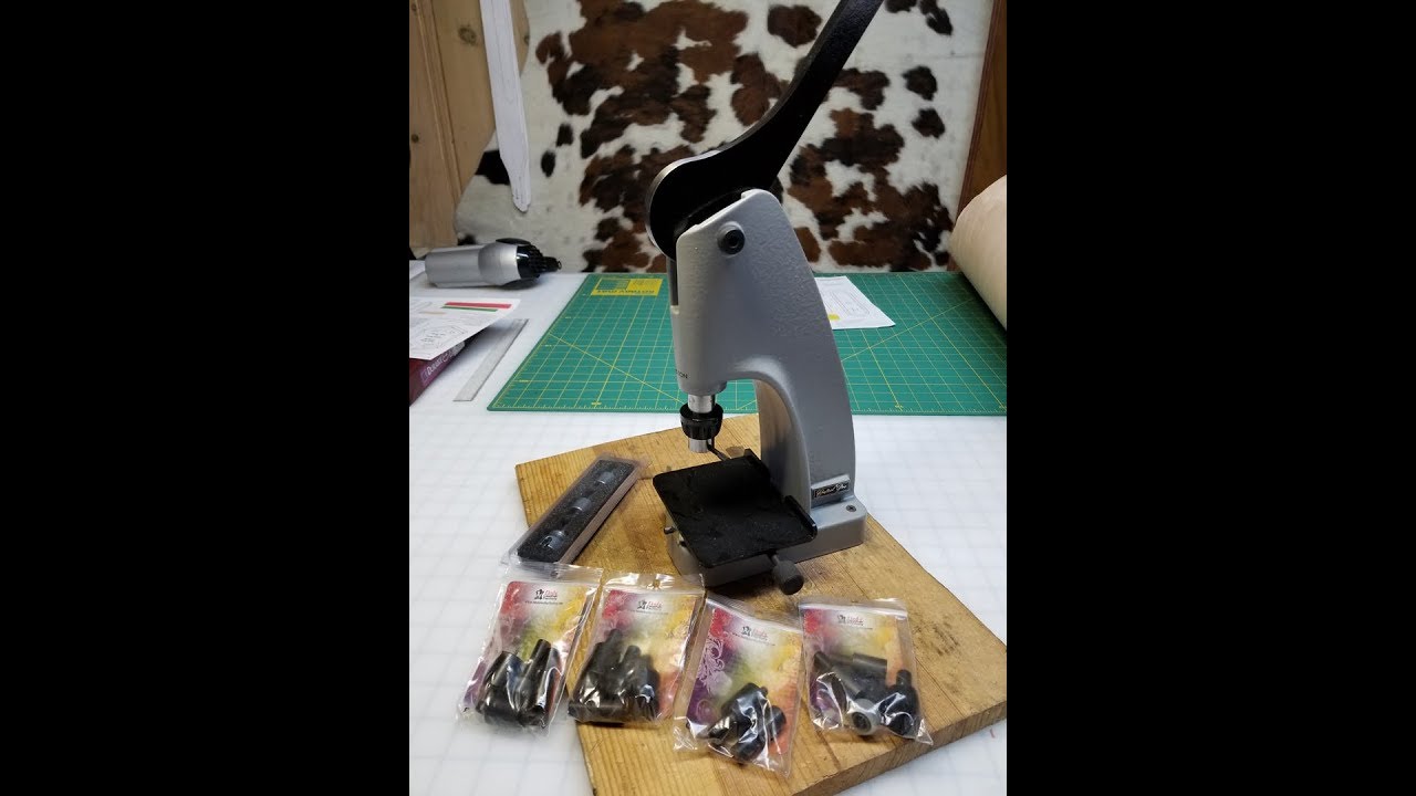 How To Use A Leather Craftool Pro Press Youtube