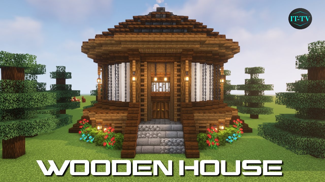 Minecraft Dark Oak Survival House Tutorial Youtube
