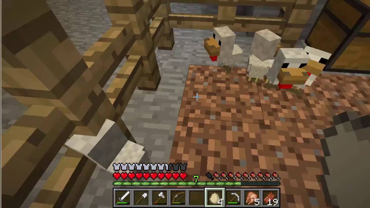 Super Rare 1 In 256 Chance I Spawned 4 Chicks With One Egg Youtube