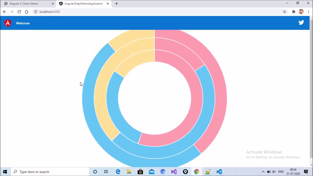 Doughnut Chart In Angular Youtube