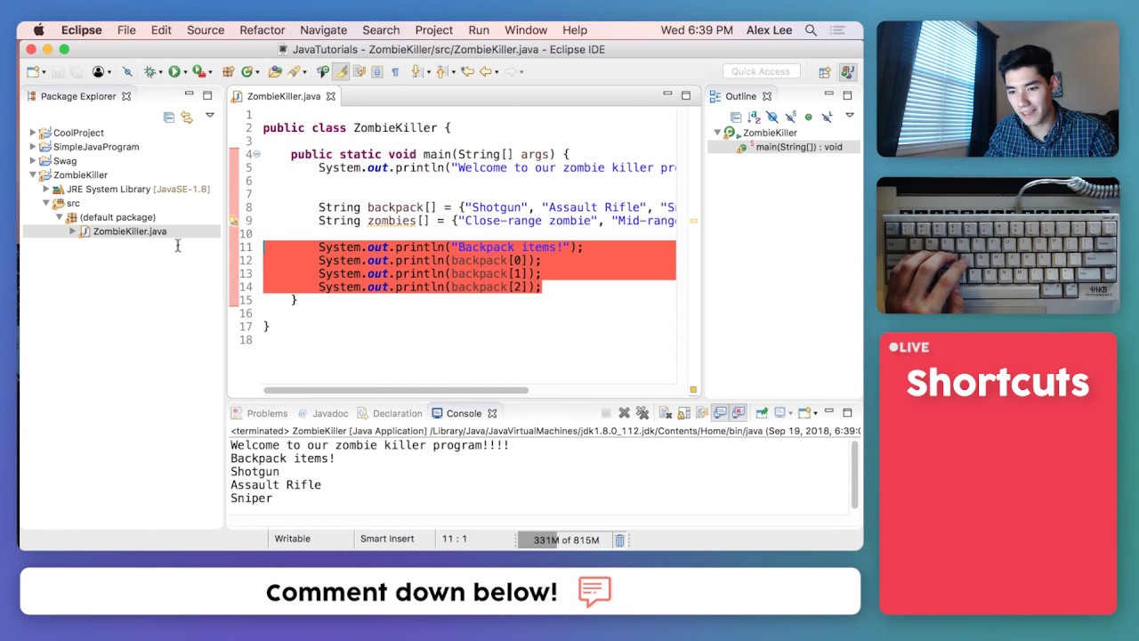 Arrays In Java Tutorial 10 Youtube