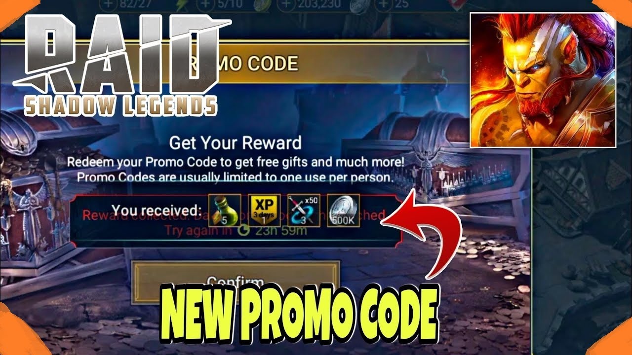 Valid Promo Code For Raid Shadow Legends At Seth Darcy Irvine Blog