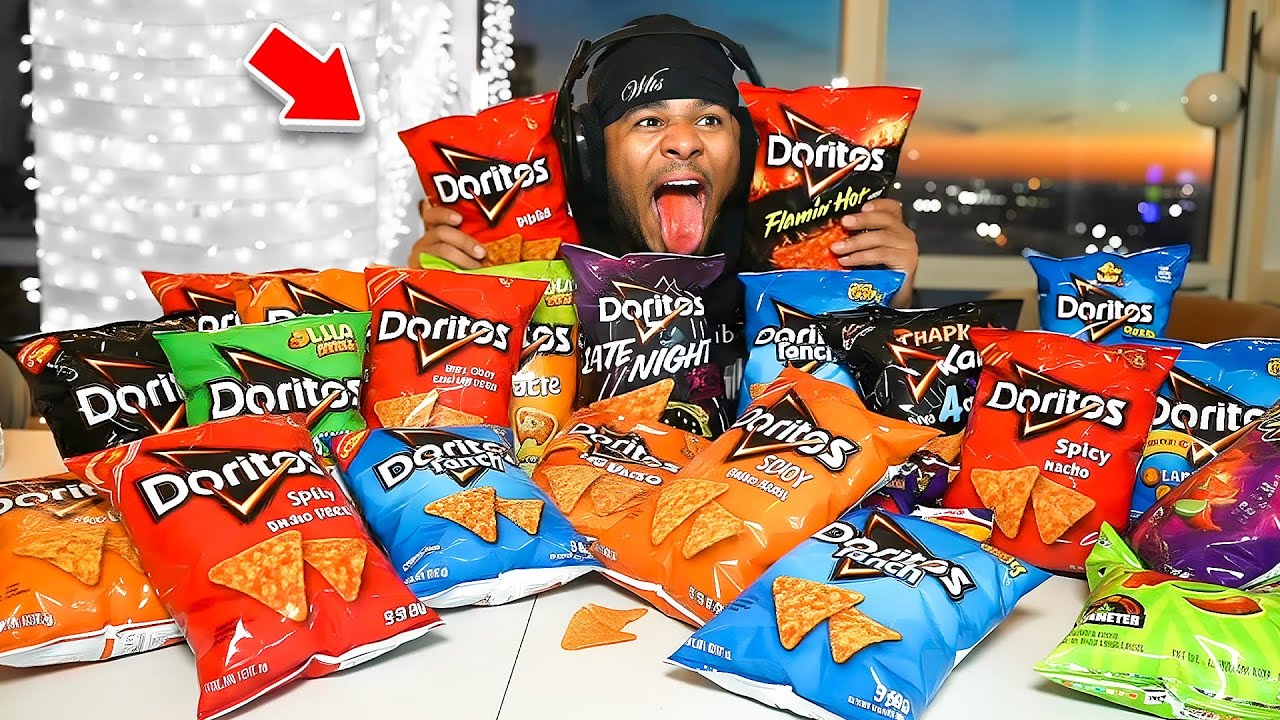 Fanum Tries Every Dorito So You Don T Have To Youtube