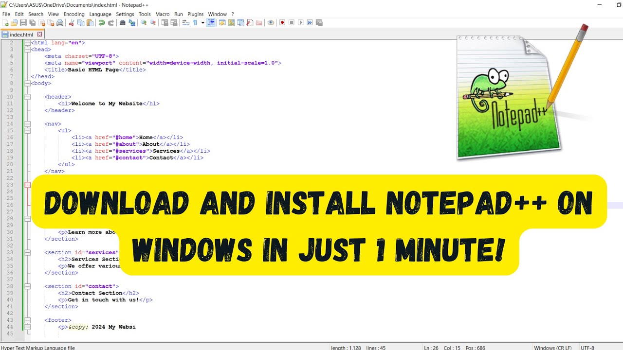 How To Download And Install Notepad On Windows In Just 1 Minute