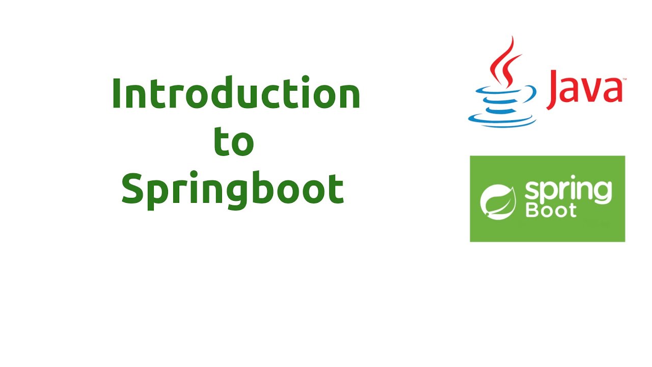 Introduction To Spring Boot Youtube