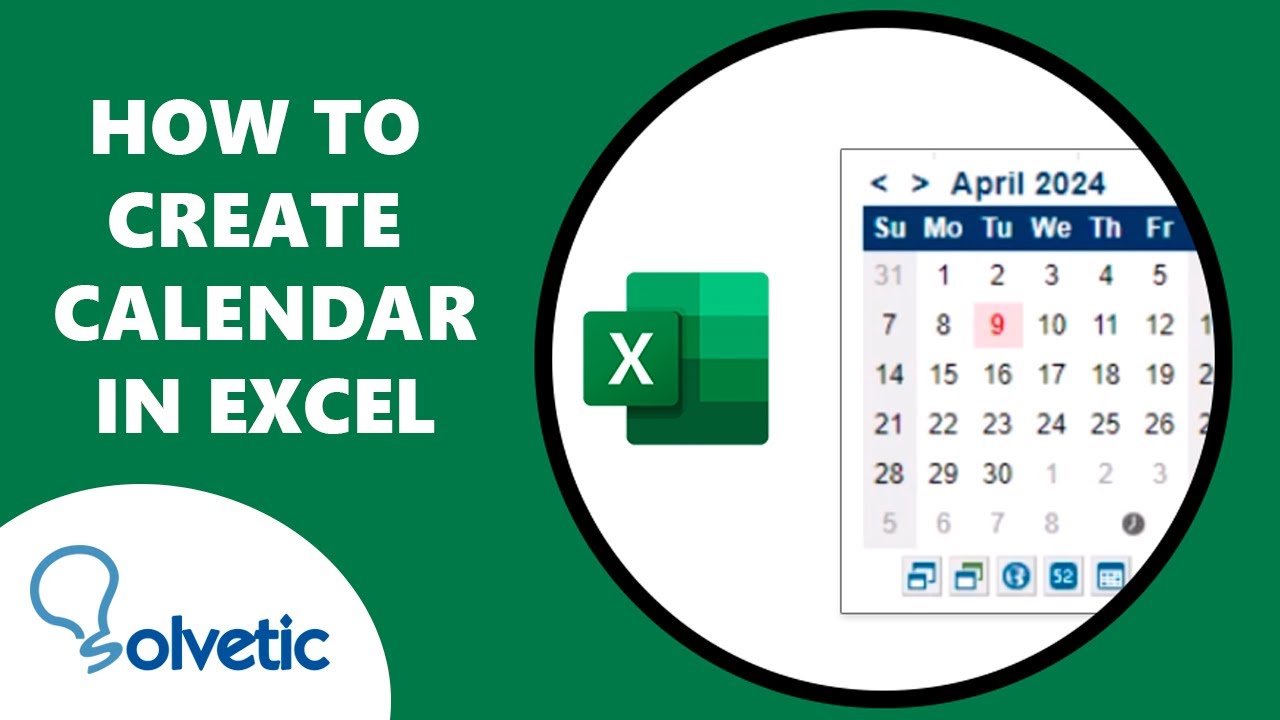 How To Create Calendar In Excel 2024 Youtube