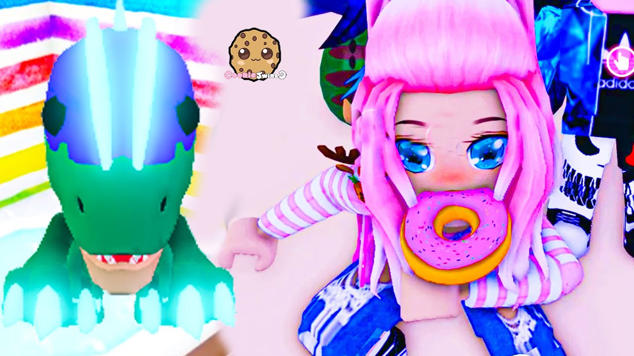 Random Adopt Me Making Neon Dino Pet Cookie Swirl C Roblox Youtube