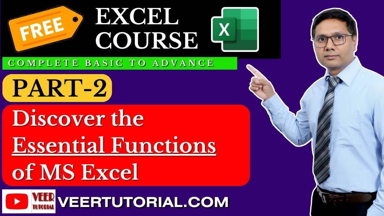 Free Excel Course Part 2 Discover The Essential Functions Of Ms