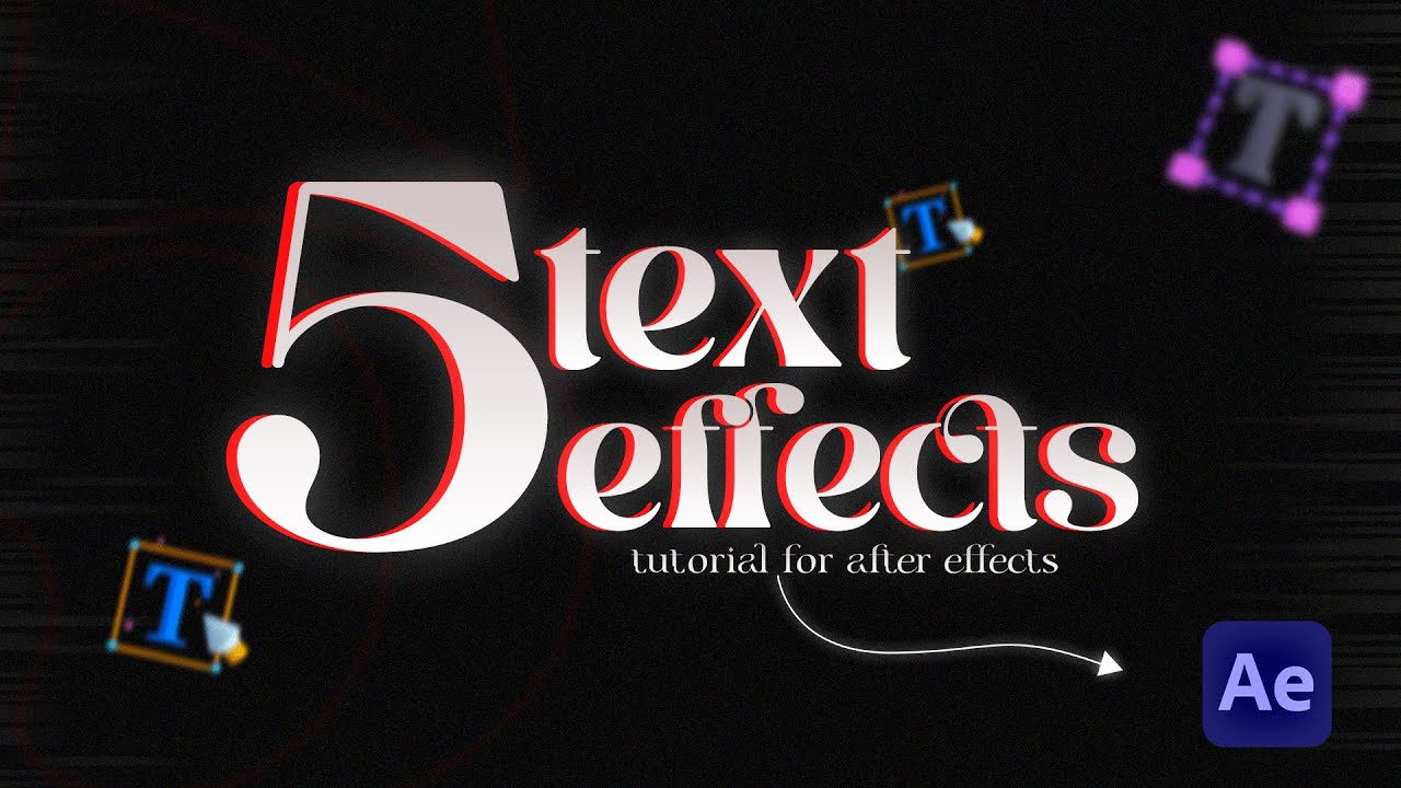 Top 5 Insanely Clean Text Animations Tutorial For After Effects