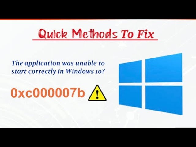 How To Fix 0xc000007b Error On Windows 7 8 81 10