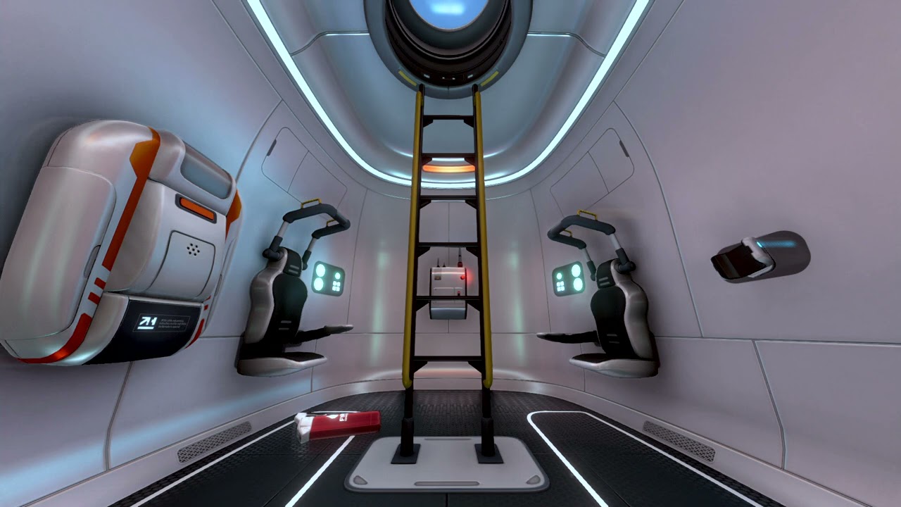 Subnautica Escape Pod Ambiance Alien Fish Ocean Waves Youtube