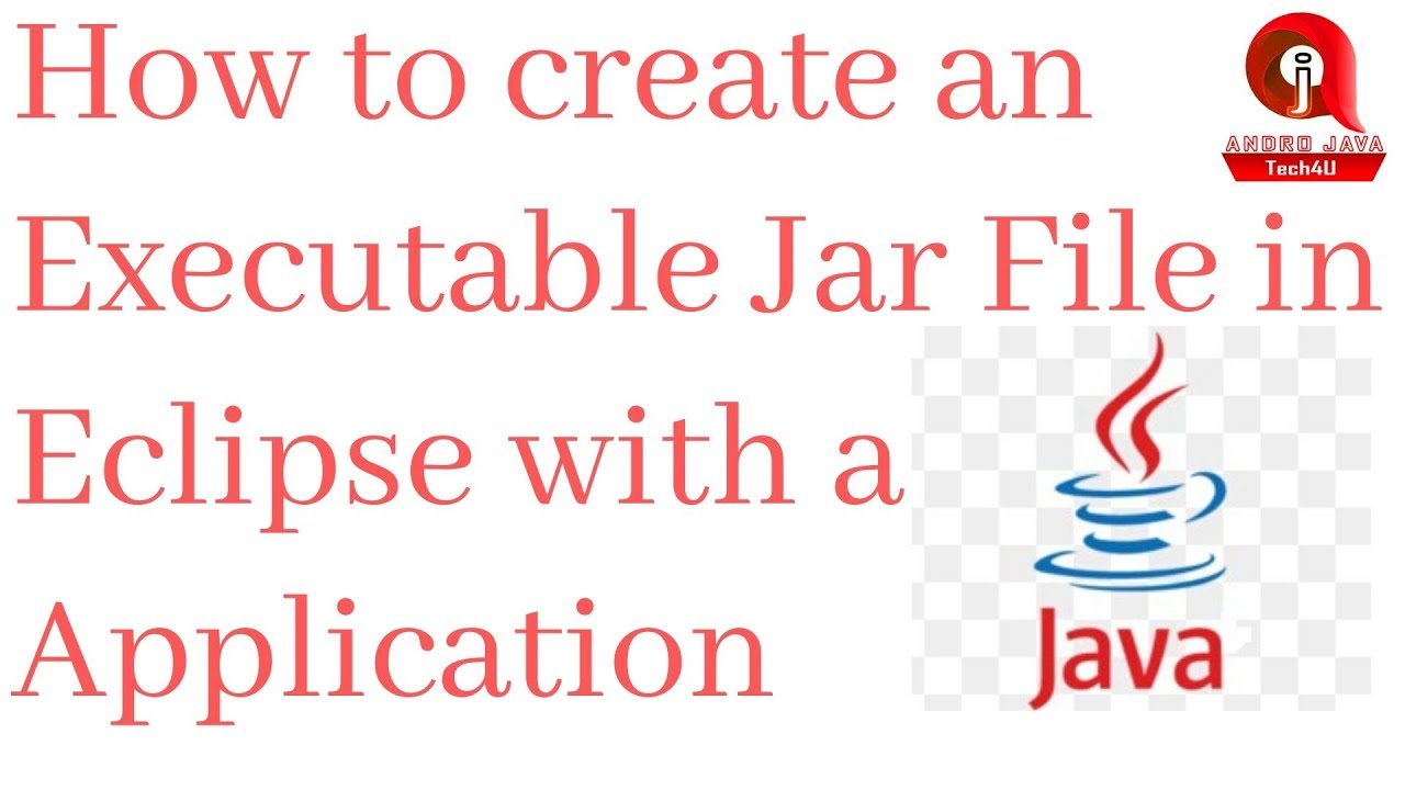 Create Java Jar File In Eclipse At Pamela Beeler Blog