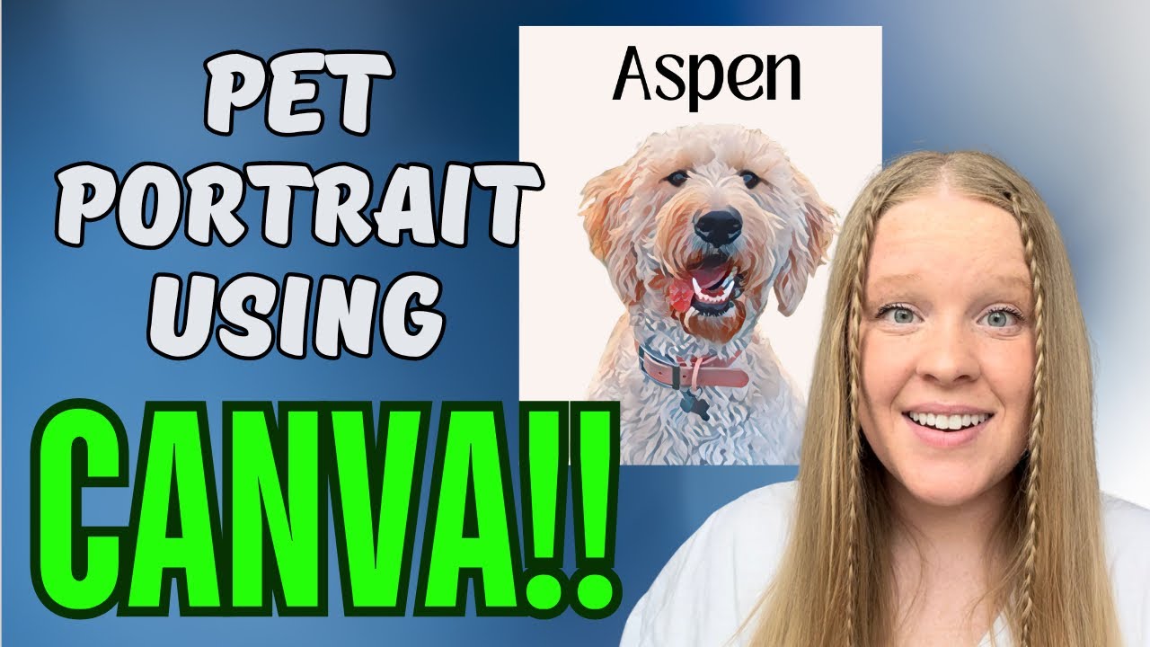 How To Make A Pet Portrait On Canva Canva Tutorial For Beginners How