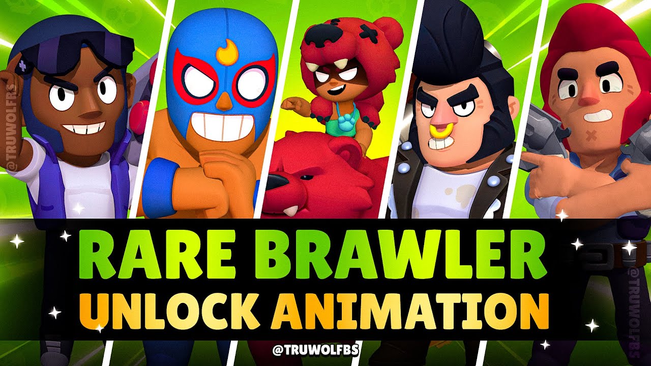 All Rare Brawler Unlock Animations Brawlstars Youtube