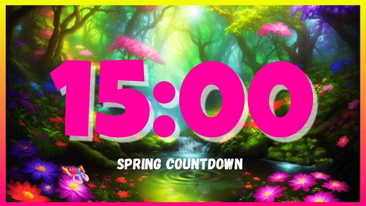 15 Minute Spring Timer With Relaxing Lofi Music рџњё Youtube