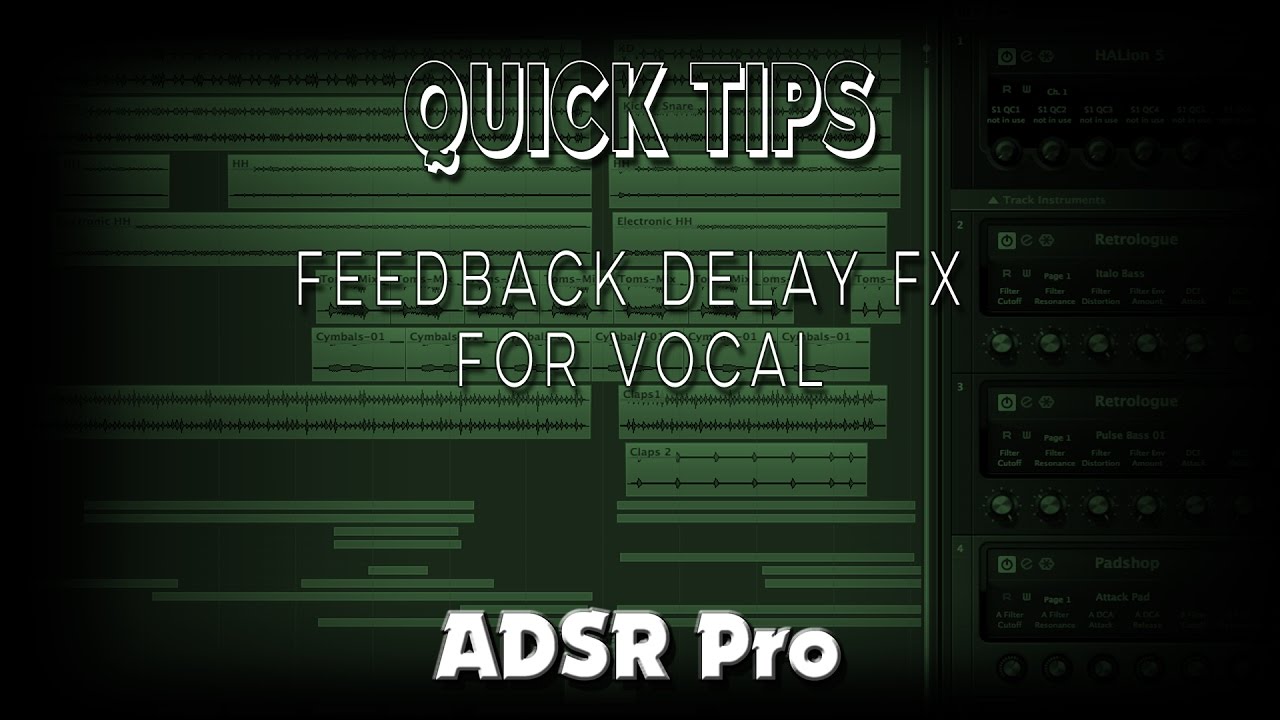 Quick Tips Feedback Delay Fx On Vocals Youtube
