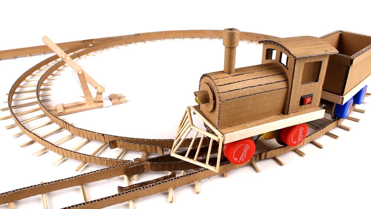 How To Make A Train By Cardboard At Home Youtube
