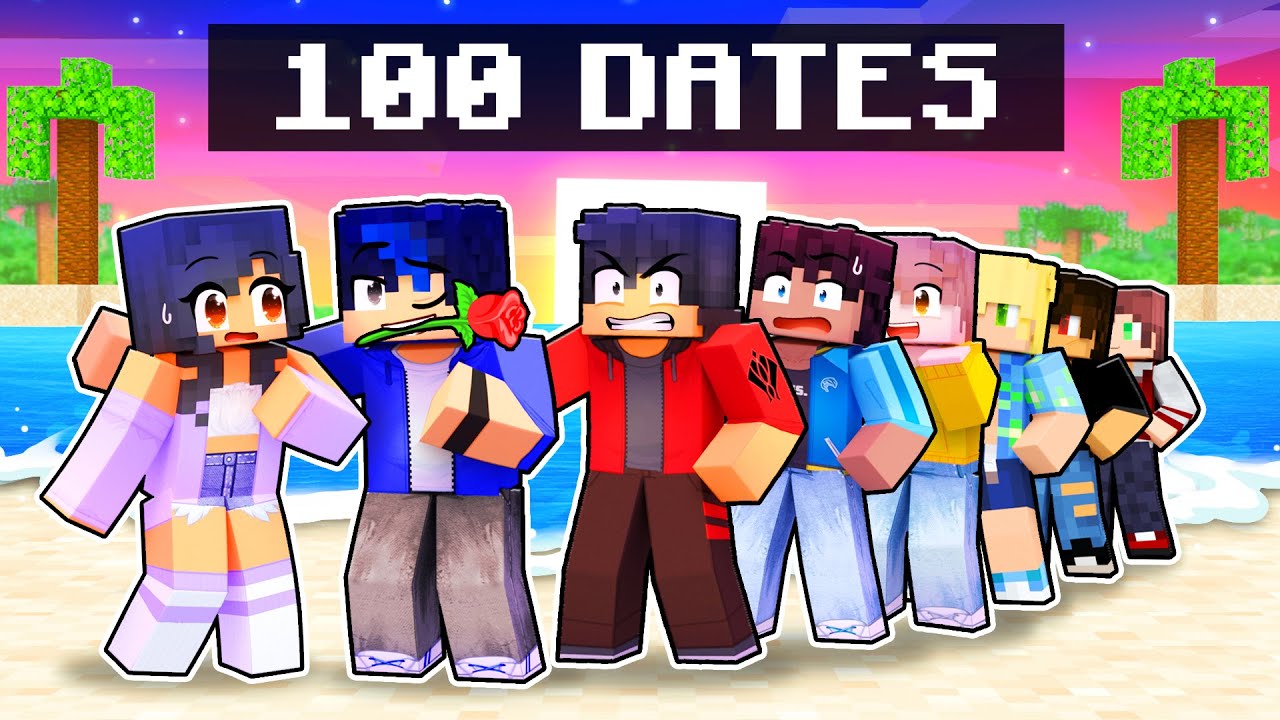 Going On 100 Dates In Minecraft Youtube
