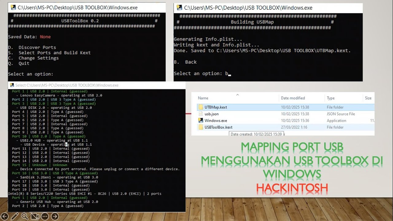 Mapping Port Usb Menggunakan Usb Toolbox Di Windows Hackintosh Youtube