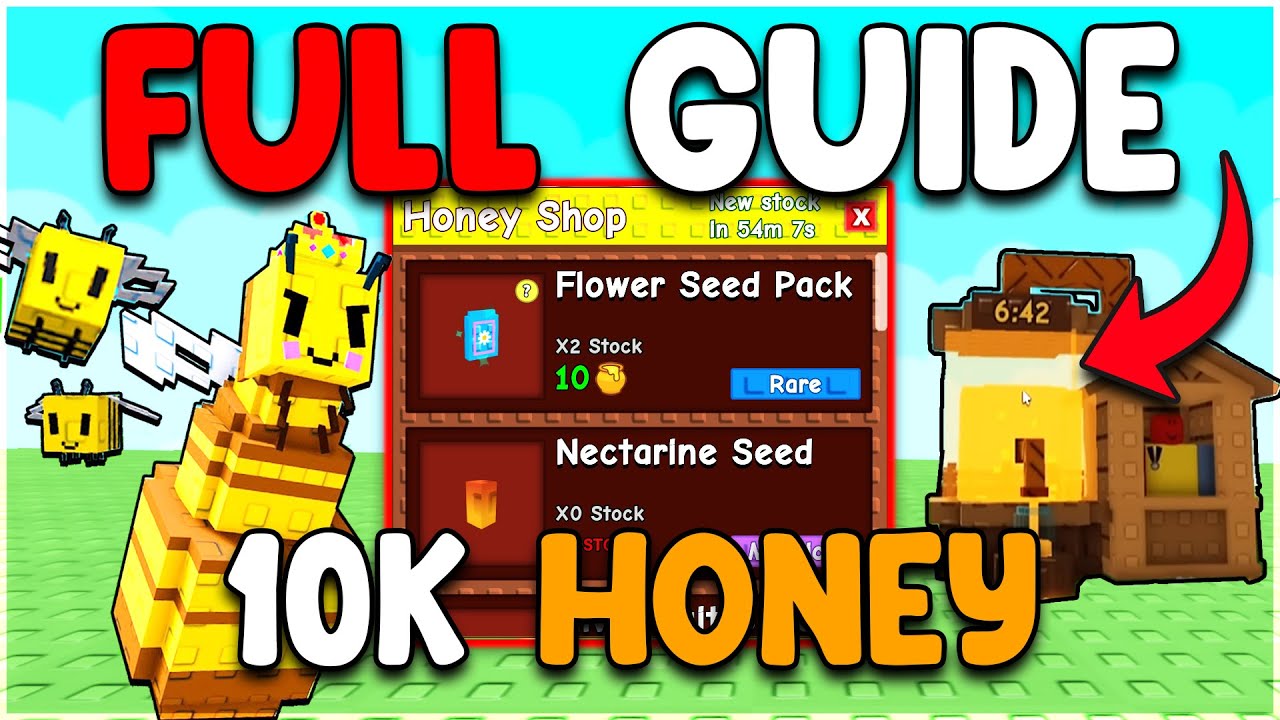 Full Guide To Farm Honey In Grow A Garden Bee Update Youtube