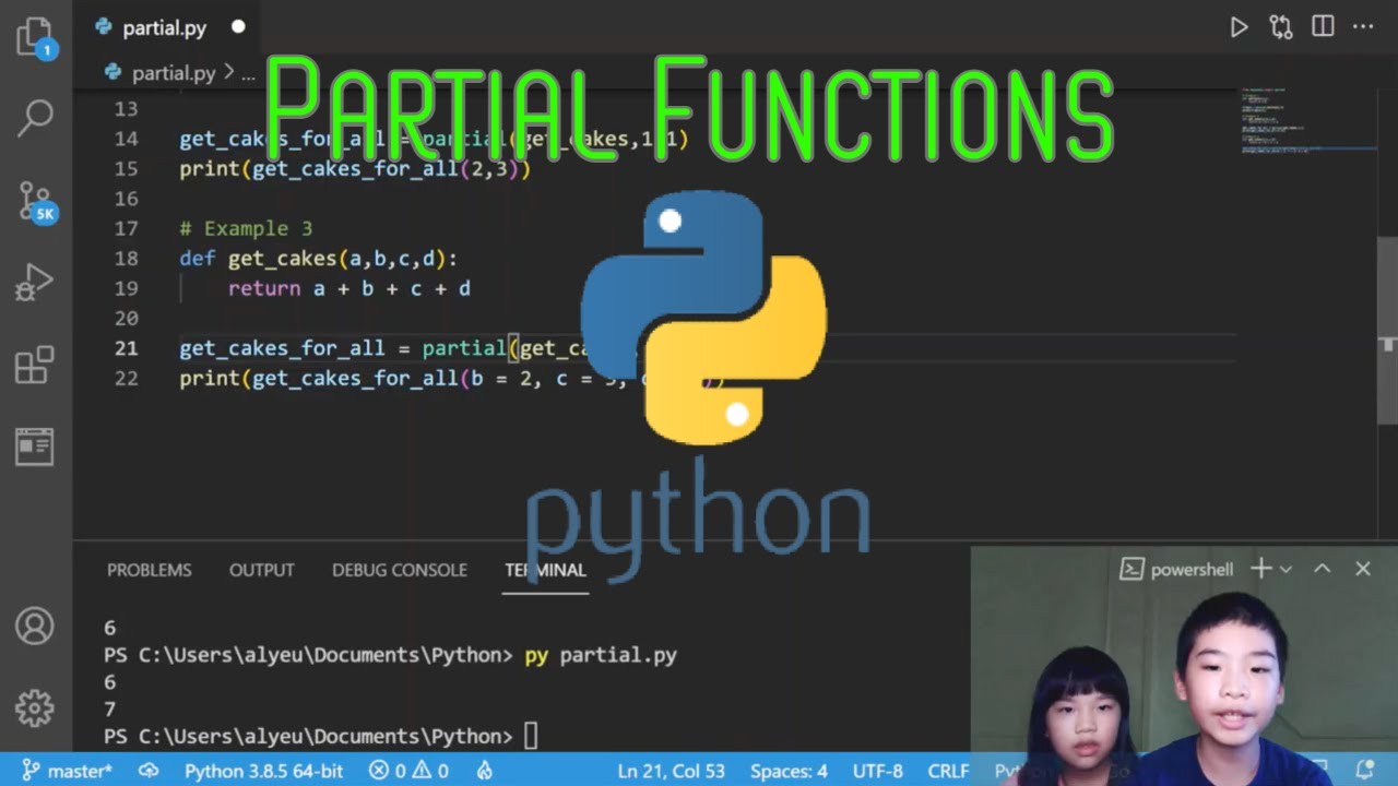 How To Code Python Partial Functions Tutorial Youtube