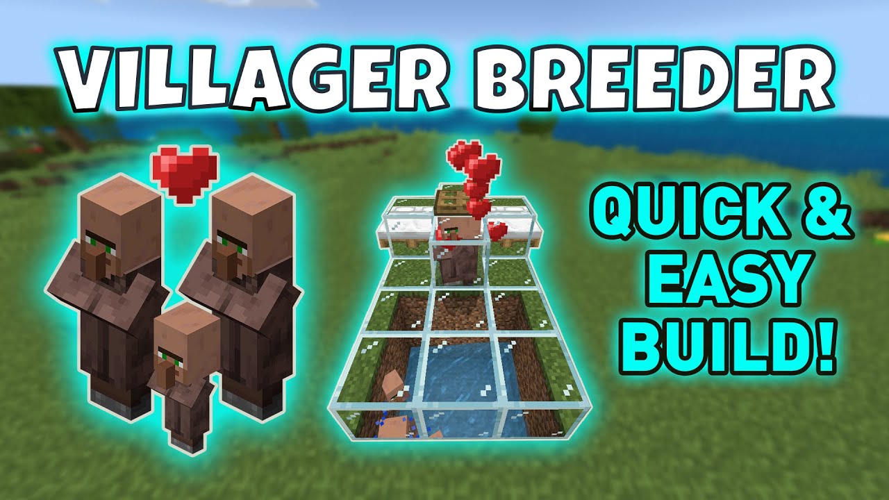 Minecraft Easy Villager Breeder Tutorial Bedrock Edition 1 21 Youtube
