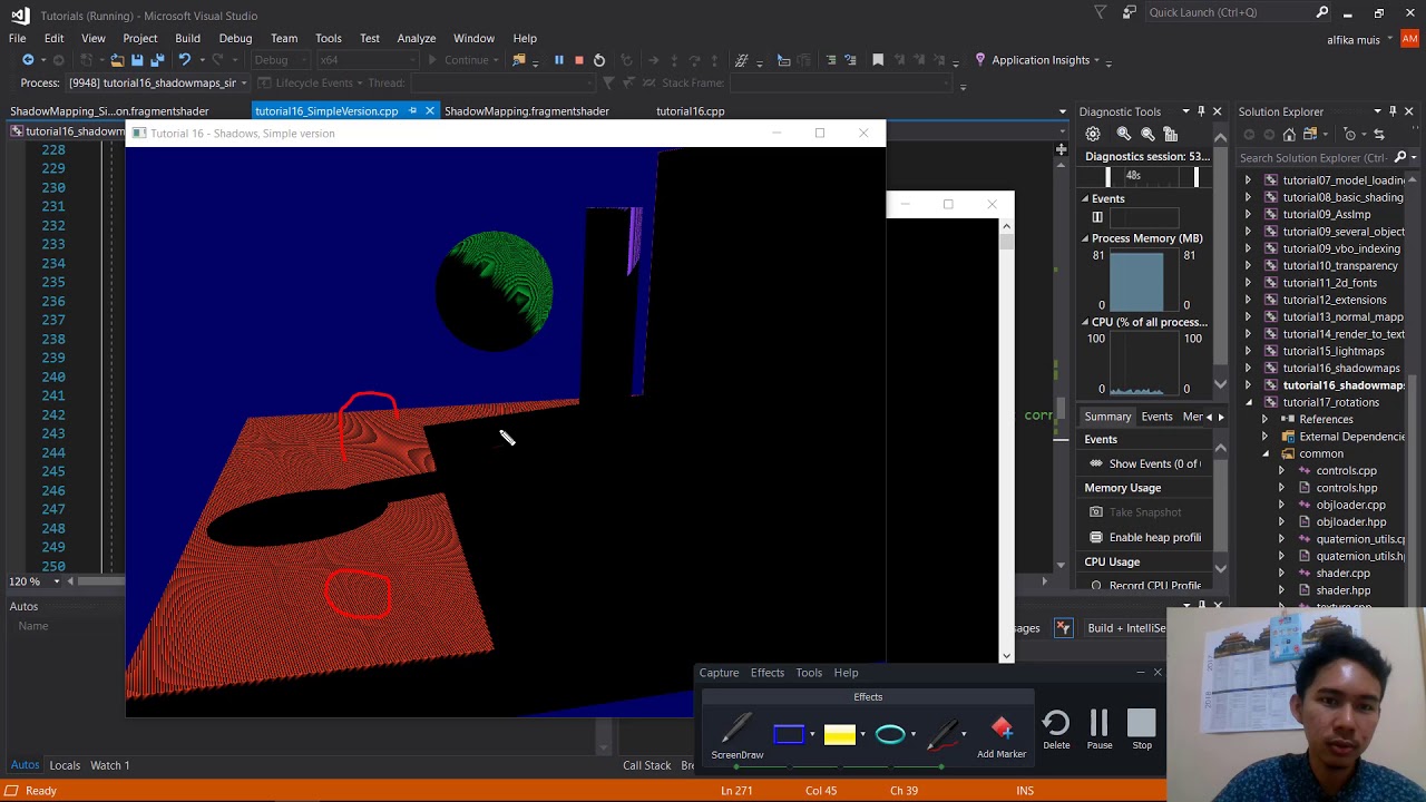 C Opengl Tutorial 16 Shadow Mapping Youtube