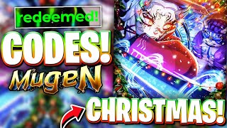 Christmas All New Christmas Update Codes For Mugen Roblox Mugen Codes B ...