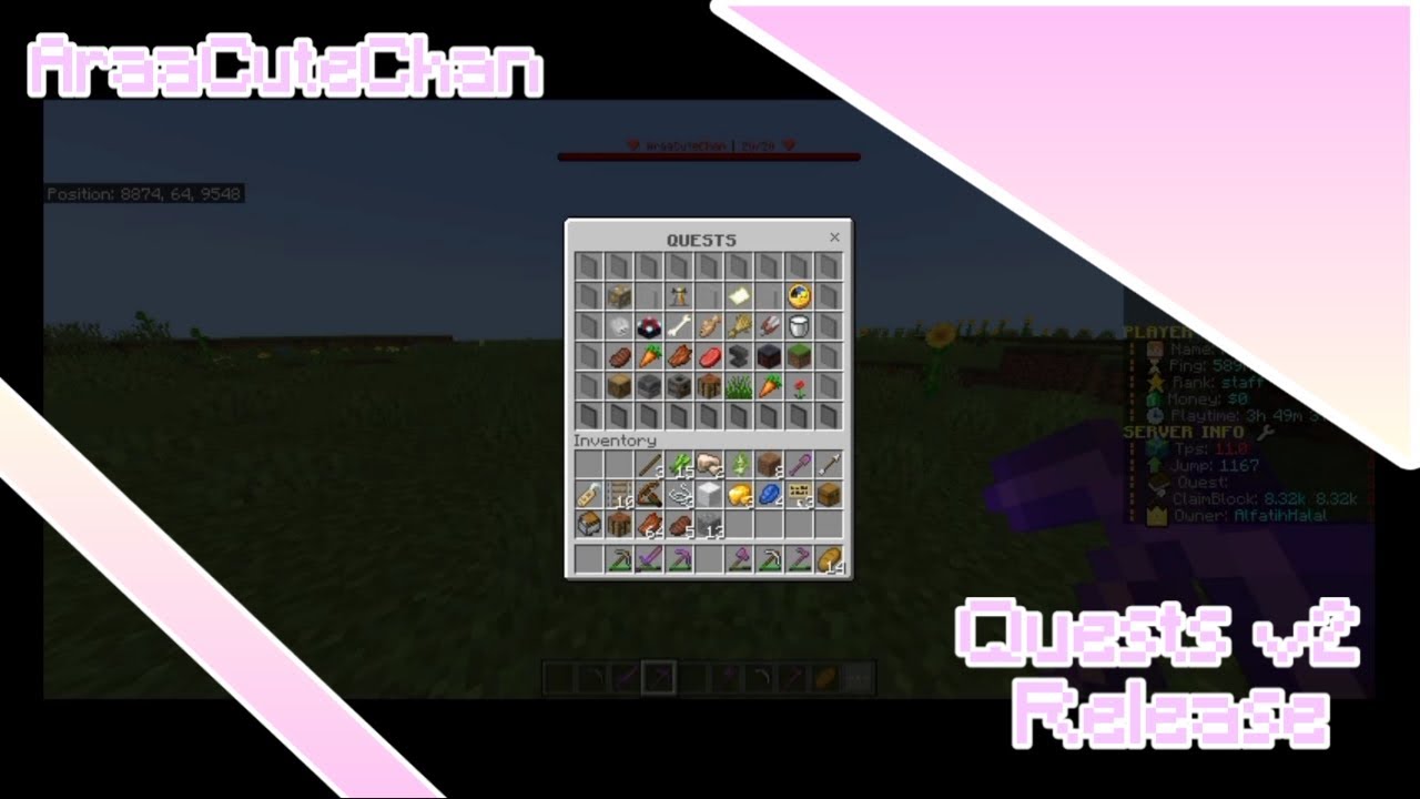 Plugin Quests V2 Minecraft Pocketmine Mp Youtube