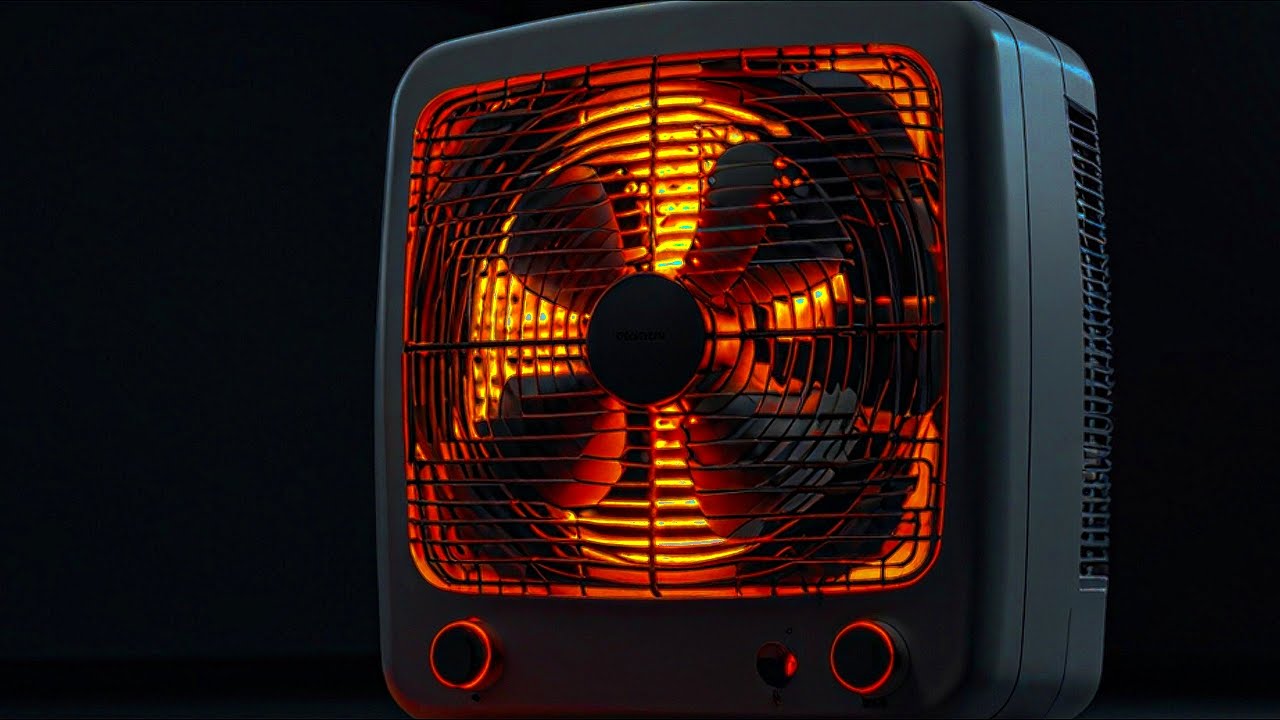 Fan Heater Sounds For Deep Sleep 10 Hours Black Screen Youtube