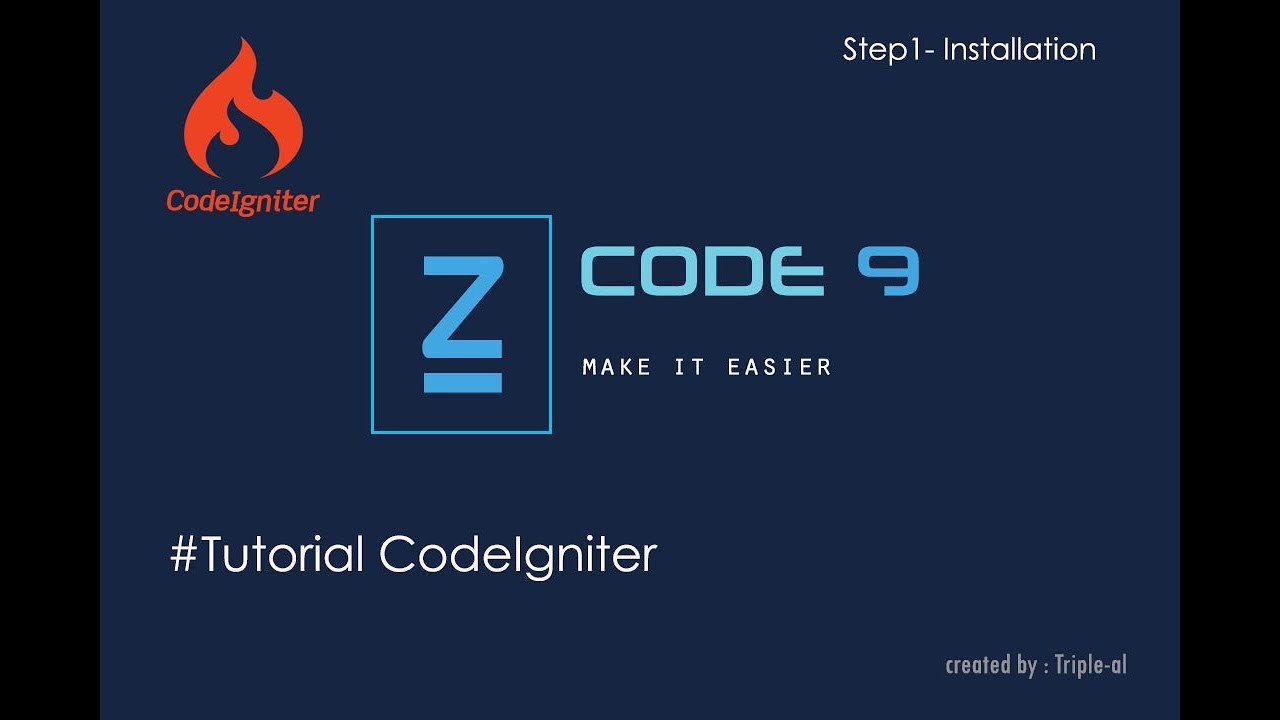 Tutorial Codeigniter Part 1 Installasi Ci Youtube