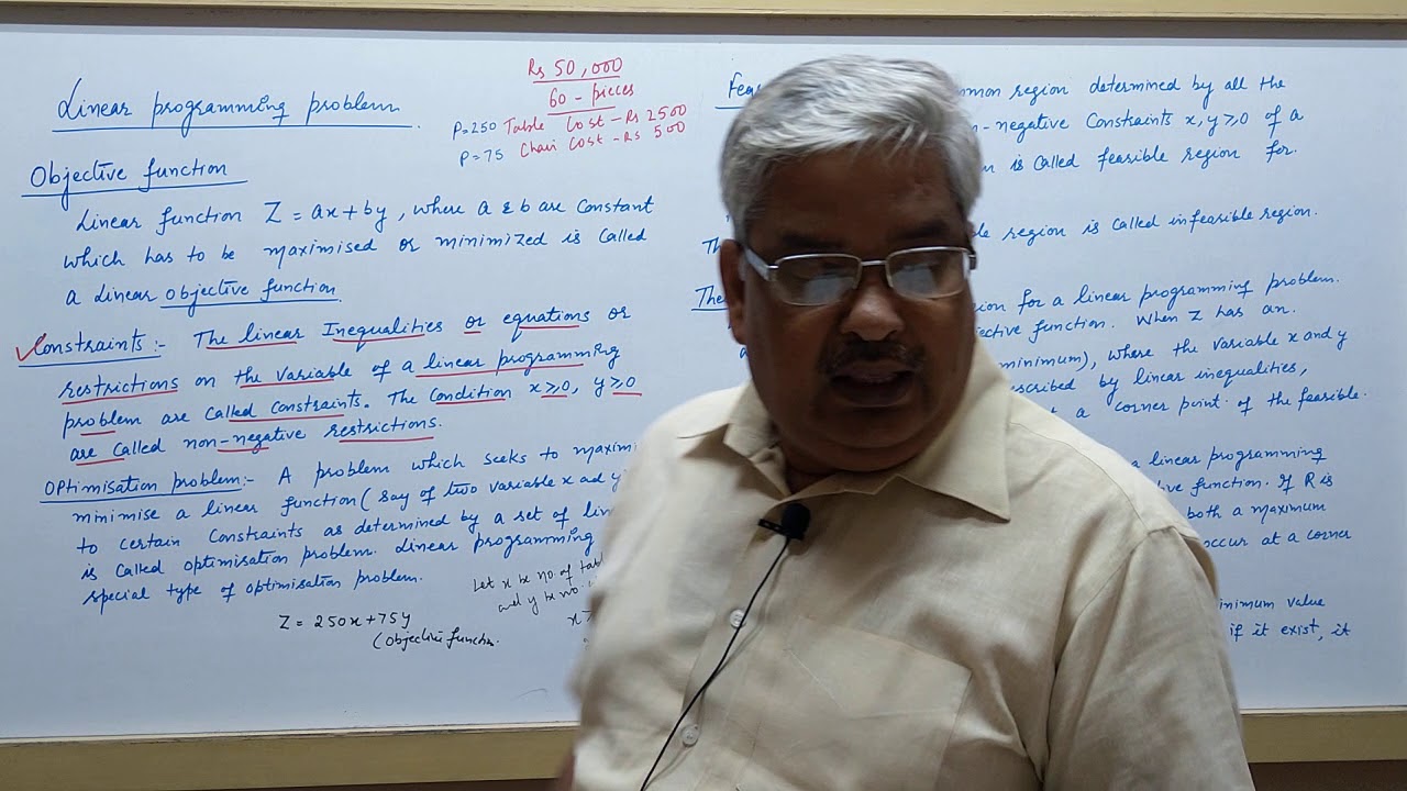 1 Linear Programming Youtube