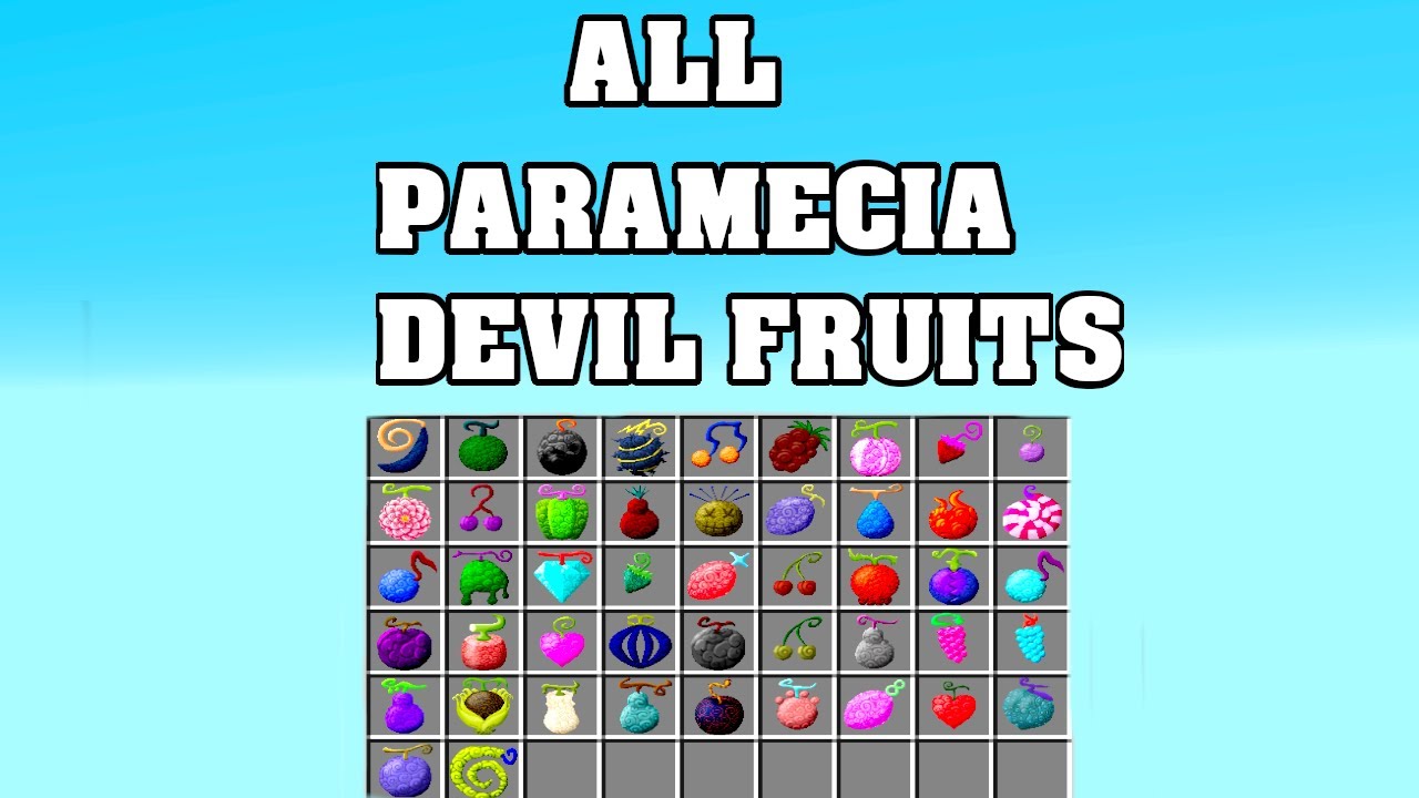 All One Piece Paramecia Devil Fruits In Minecraft 亞 Mine Mine No Mi