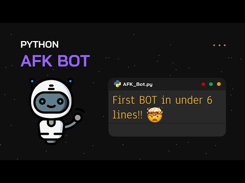 Python Afk Bot In Under 6 Lines рџ ї Python Afkbot Youtube