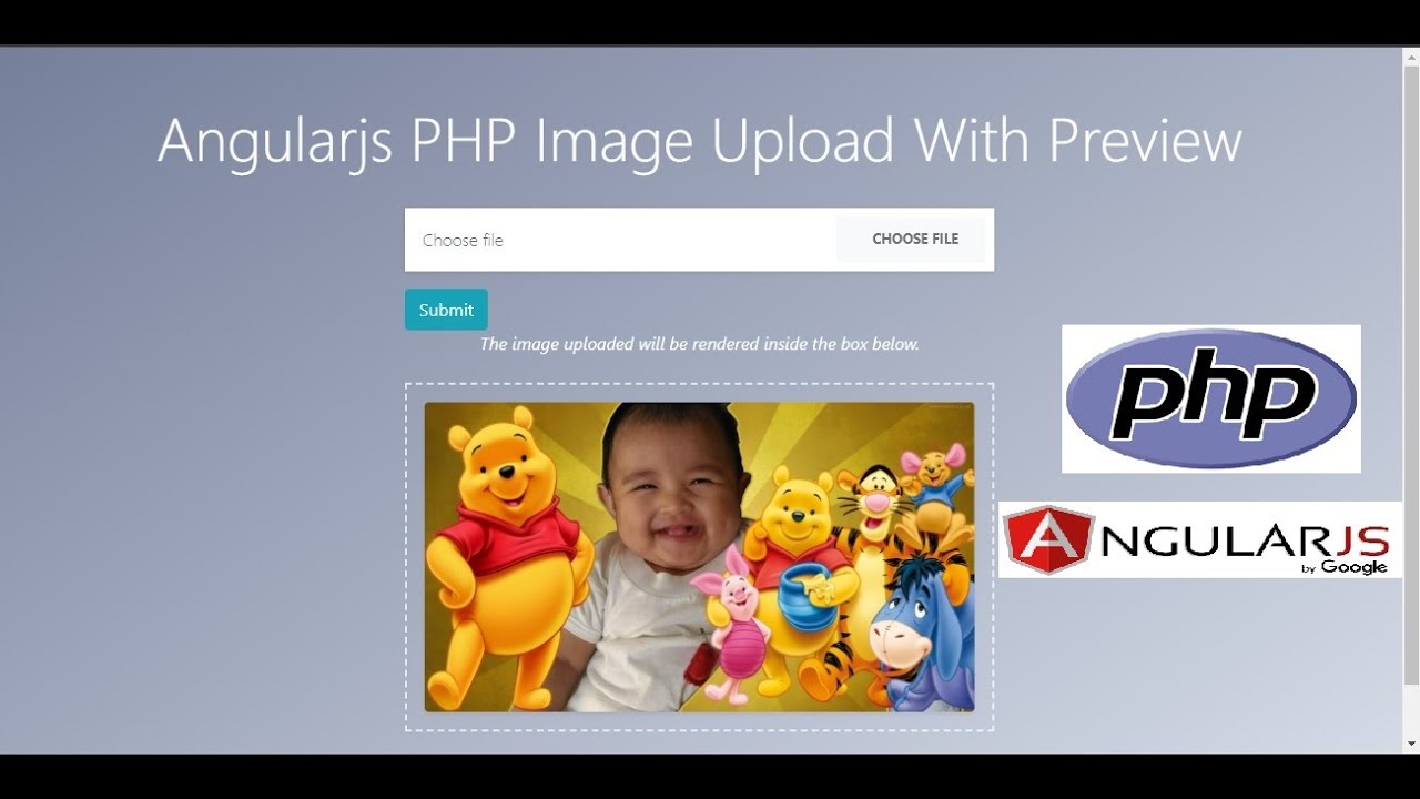 Angularjs Php Image Upload With Preview Youtube