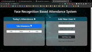 2024 Face Recognition Based Attendance System In Python Flask App With