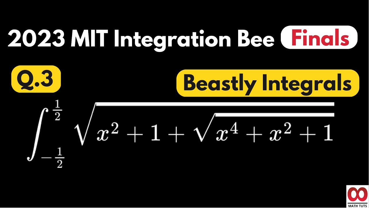 Solving Integrals From The 2023 Mit Integration Bee Finals Q3 Youtube