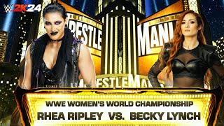Wwe 2k24 Rhea Ripley Vs Becky Lynch Wrestlemania 40 Wgameclips Mp3 ...