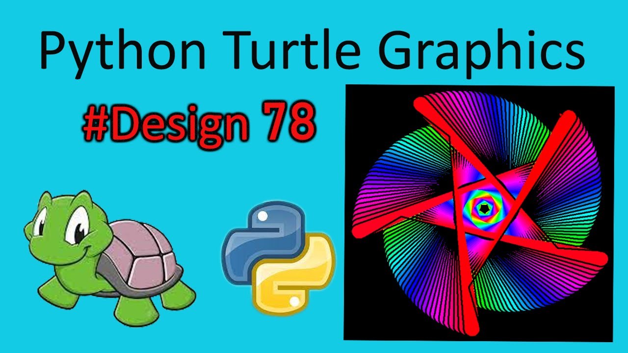 Python Turtle Graphics Tutorial Design78 Python Graphics Youtube